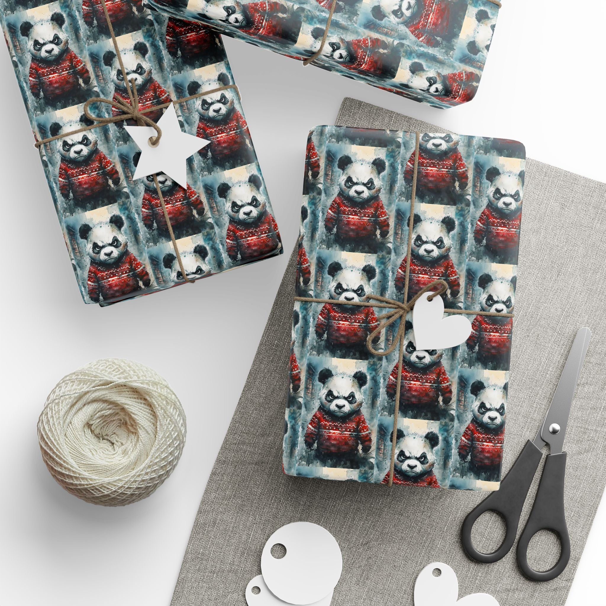 Mad Panda Holiday Wrapping Paper – Mad Energy. Mad Panda.